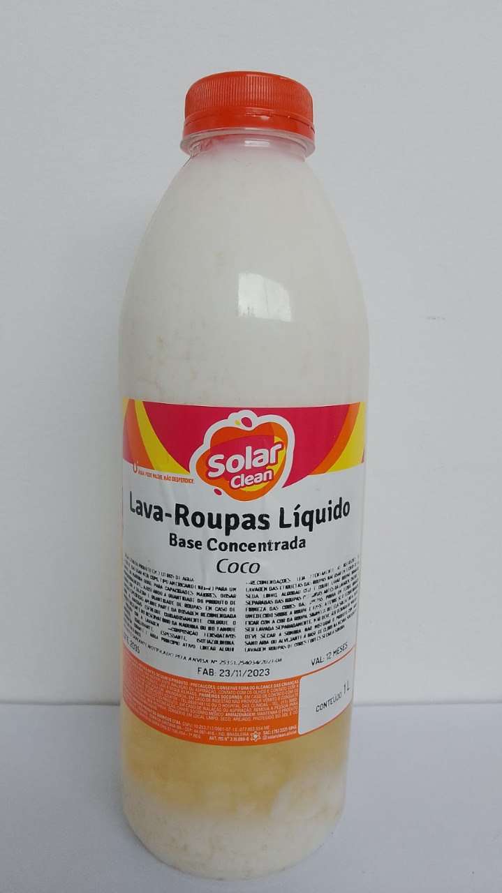 LAVA - ROUPAS BASE CONCENTRADA SOLAR CLEAR 1L - JUPLAST & Cia
