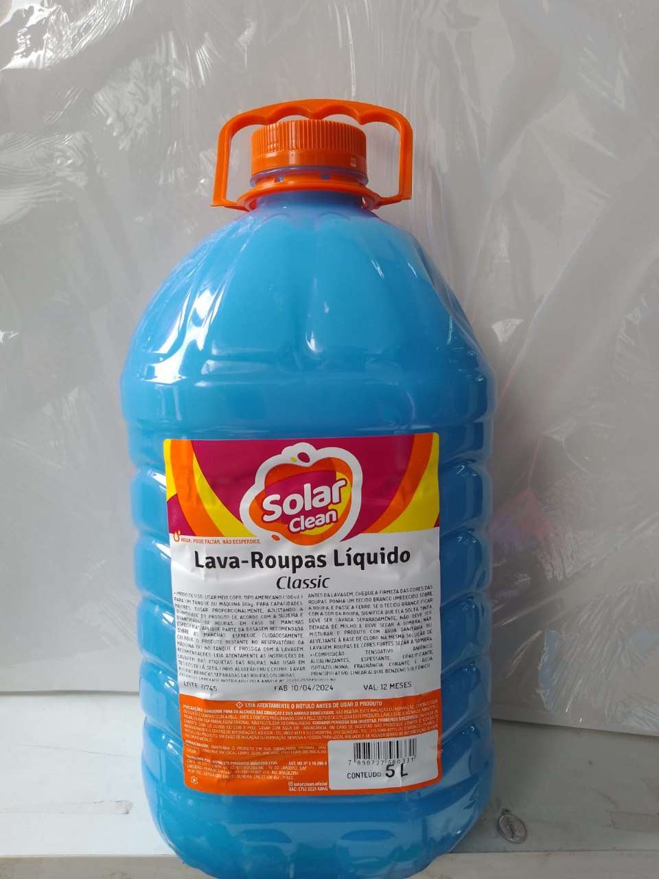 LAVA - ROUPAS LIQUIDO SOLAR CLEAR 5L - JUPLAST & Cia